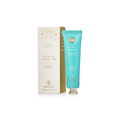 Nontre.co Hand Cream Lotus & Green Tea 30mL - The Gift Company