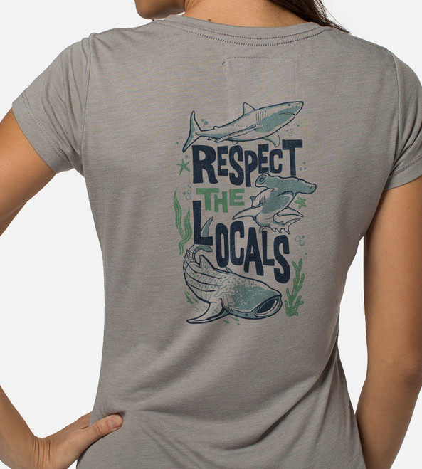 Bamboo Scoop - Respect the Locals - Gray