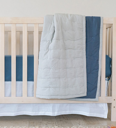 Bamboo Percale Quilt - Hush Gray