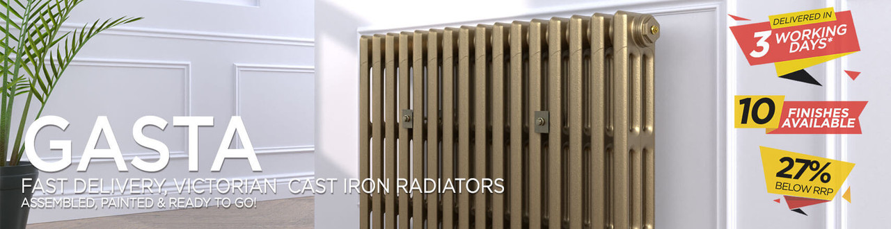 Cast Iron Radiators - Traditional Victorian or Georgian Radiators & Valves