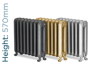 Harcourt 2 Column Cast Iron Radiator H570mm x W535mm ...