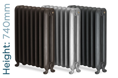 Harcourt 2 Column Cast Iron Radiator H740mm x W678mm ...