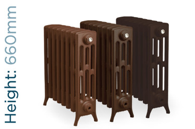 Royal Georgian 4 Column Cast Iron Radiator H660mm x W986mm ...