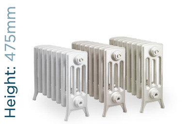 Royal Georgian 4 Column Cast Iron Radiator H475mm x W866mm ...
