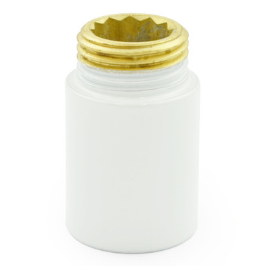 Radiator Valve Extension 30mm Long - White - CastIronRadiators4u.co.uk
