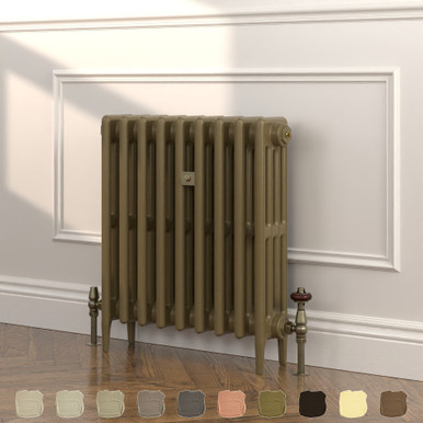 Richmond Brown 4 Column Victorian Cast Iron Radiator H660mm x W714mm ...