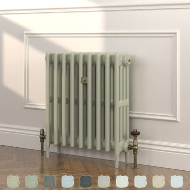 Richmond Grey 4 Column Victorian Cast Iron Radiator H660mm x W899mm ...