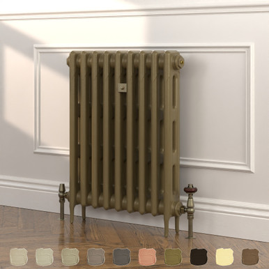 Rook Brown 2 Column Victorian Cast Iron Radiator H760mm x W1458mm ...