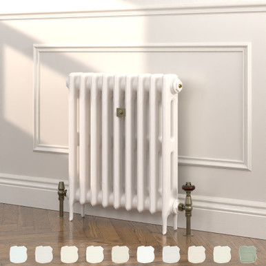 Rook White 2 Column Victorian Cast Iron Radiator H660mm x W954mm ...
