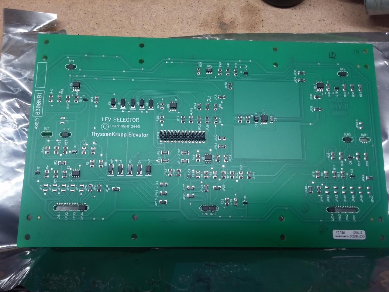 LEV Gen I Selector Board - used TKA/Lev Access2Parts.com