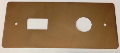 Elevator Hall Call Face Plate - Bronze