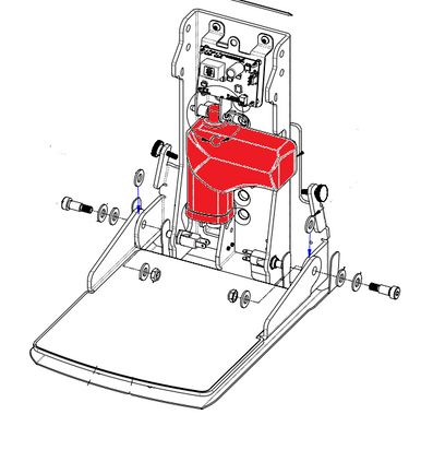 4B Footrest Motor/Actuator Assembly
