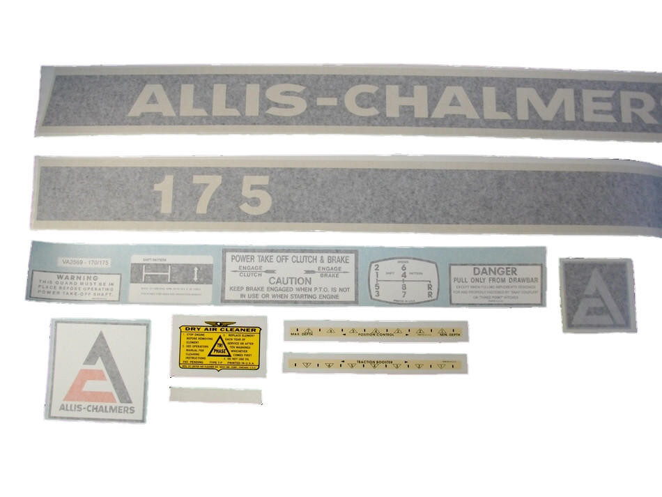 Hydraulic Control Decal (Traction Booster) Allis Chalmers CA - DJS ...