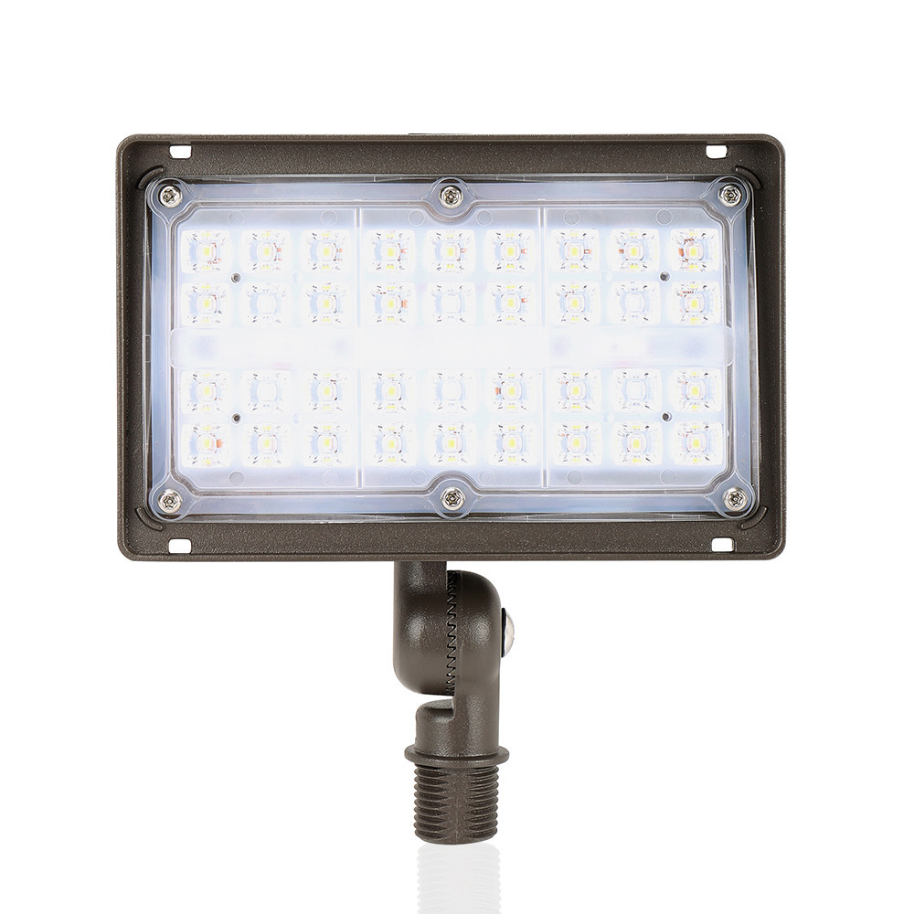 Knuckle Flood Light – 27W, 3000K, Bronze LED