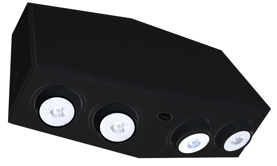 Decorative Emergency Downlight - Black Finish