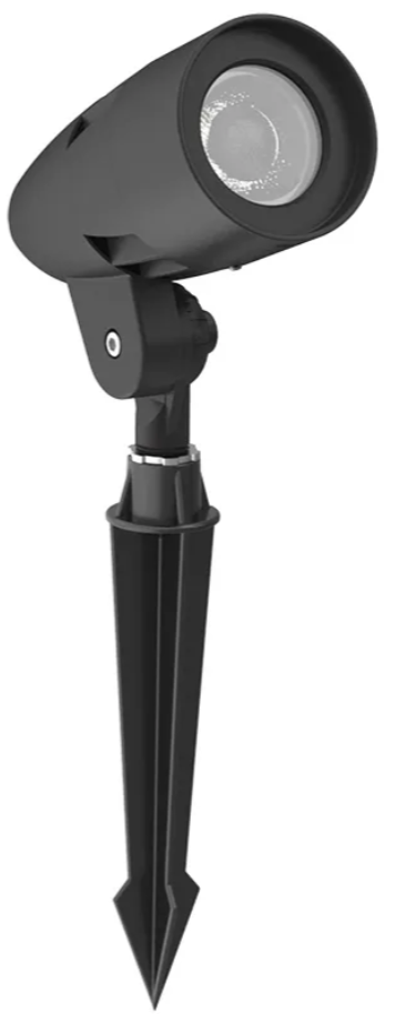 Black Low Voltage Flood – 12W, Adjustable, Photocell