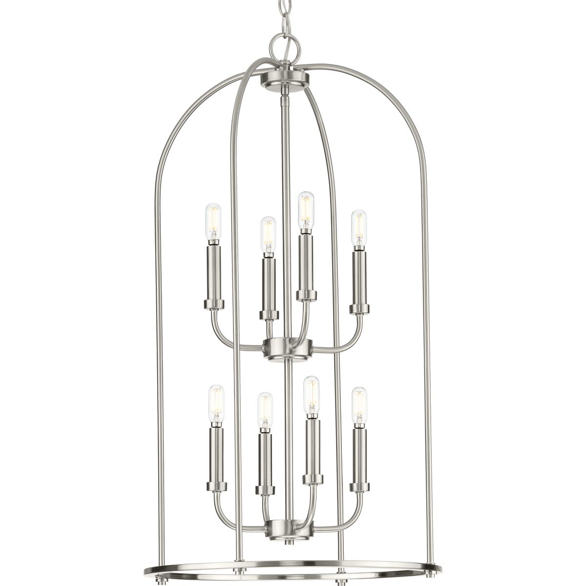 Progress Lighting Hall & Foyer Light - Leyden Collection Eight-Light ...