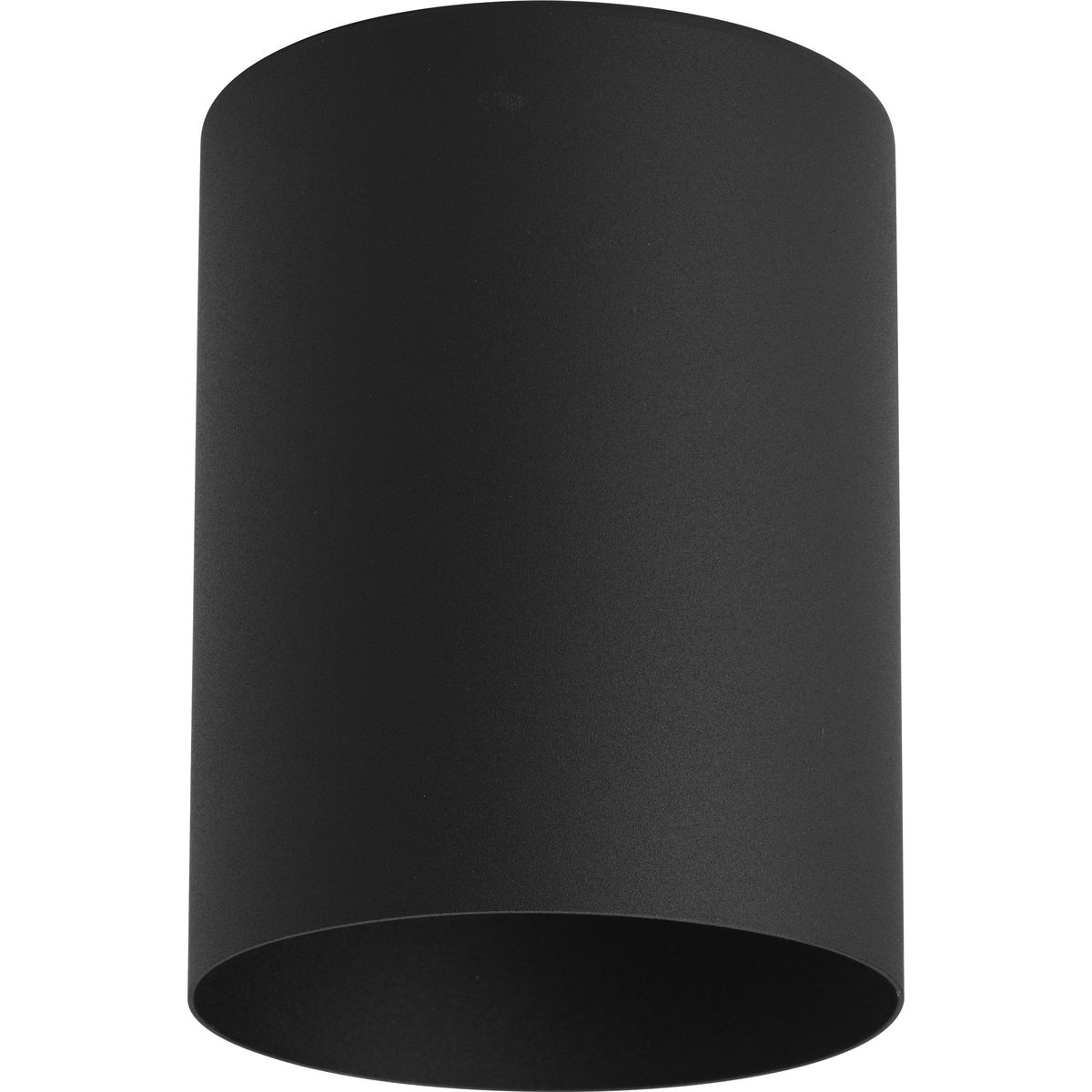 Progress Lighting Cylinder Light - 5" Black LED Outdoor Flush Mount ...