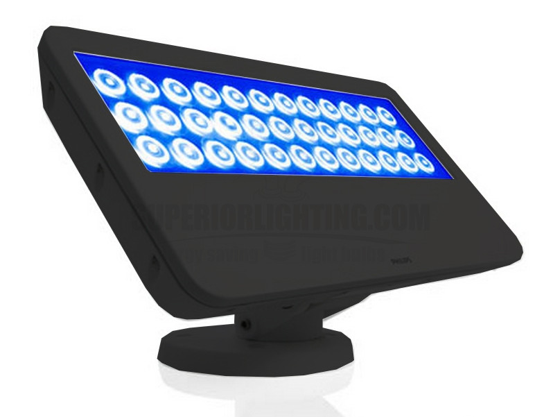 eColor Blast Powercore, 100-277V, Blue LED, 36Deg., Black, UL/CE