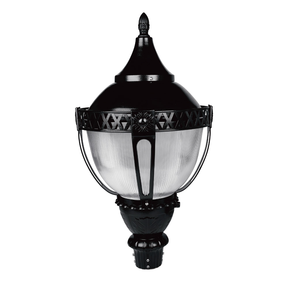 Small LED Designer Post Light – Max 100W, Black, CCT Select