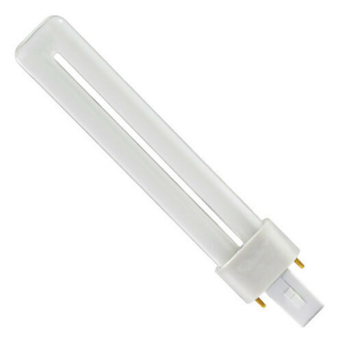 13 Watt Twin Tube Compact Fluorescent PL Bulb with 2-Pin (GX23) Base ...