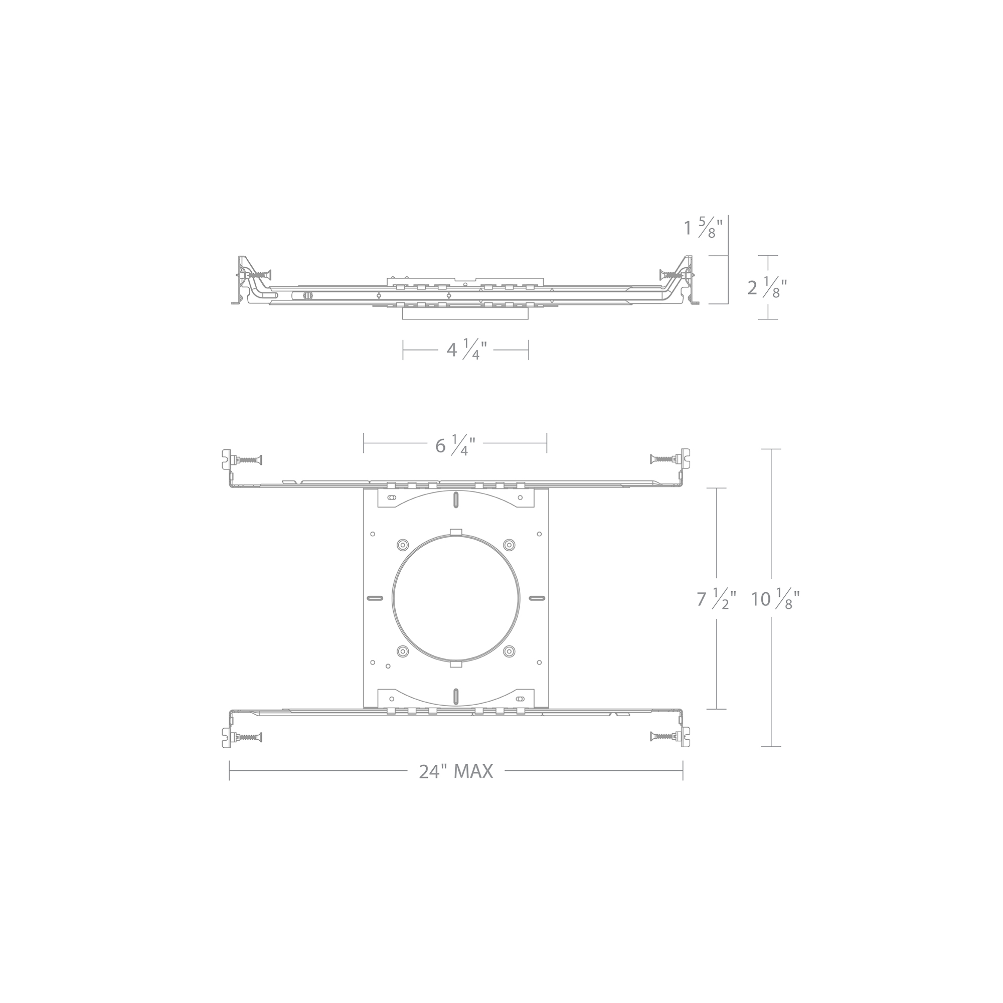 WAC Lighting KENRIC 3.5IN RD FRAME-IN KIT - Model R3JB-FRAME. The ...