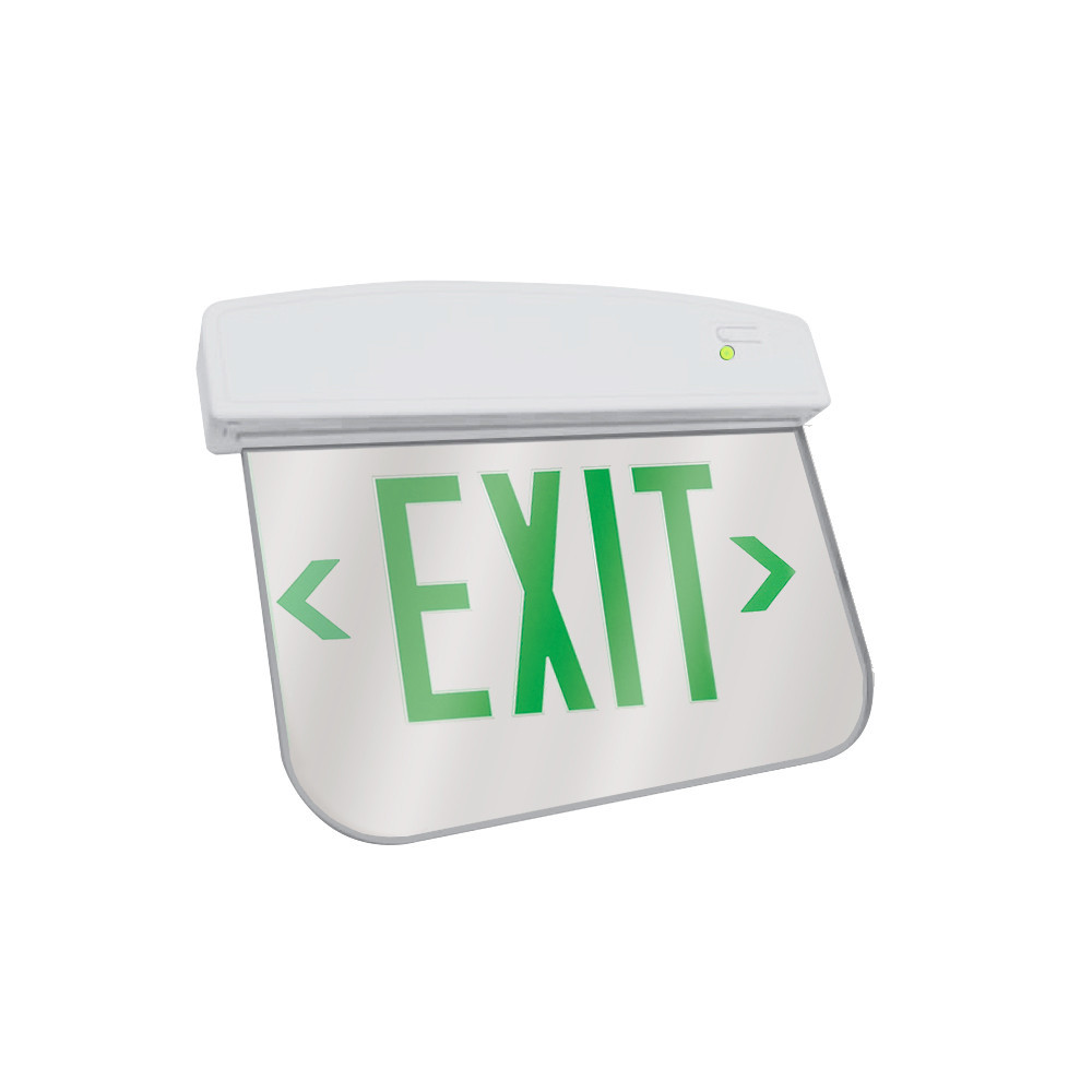 Superior Lighting - LED Plastic EdgeLit Exit Fixture - White Canopy ...