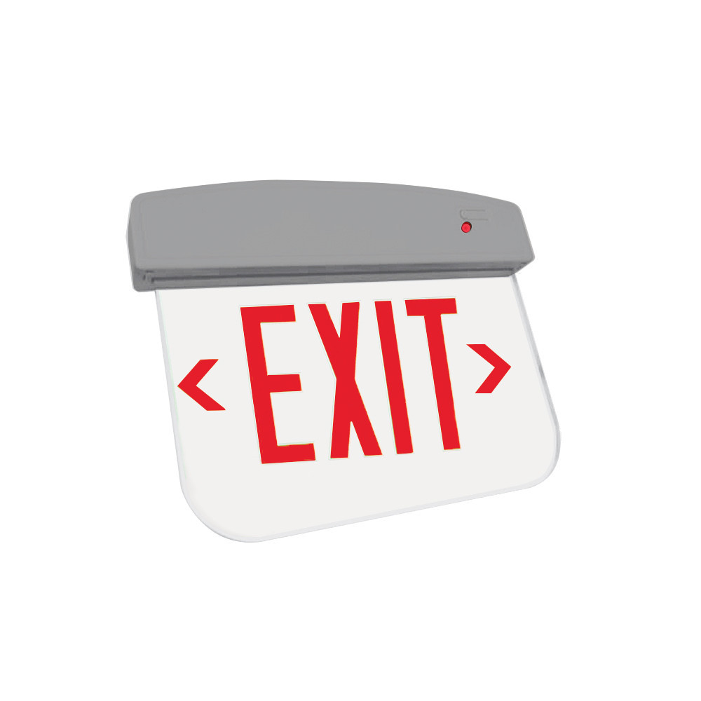 Superior Lighting - Plastic Exit Fixture With LED Edgelit - Silver ...