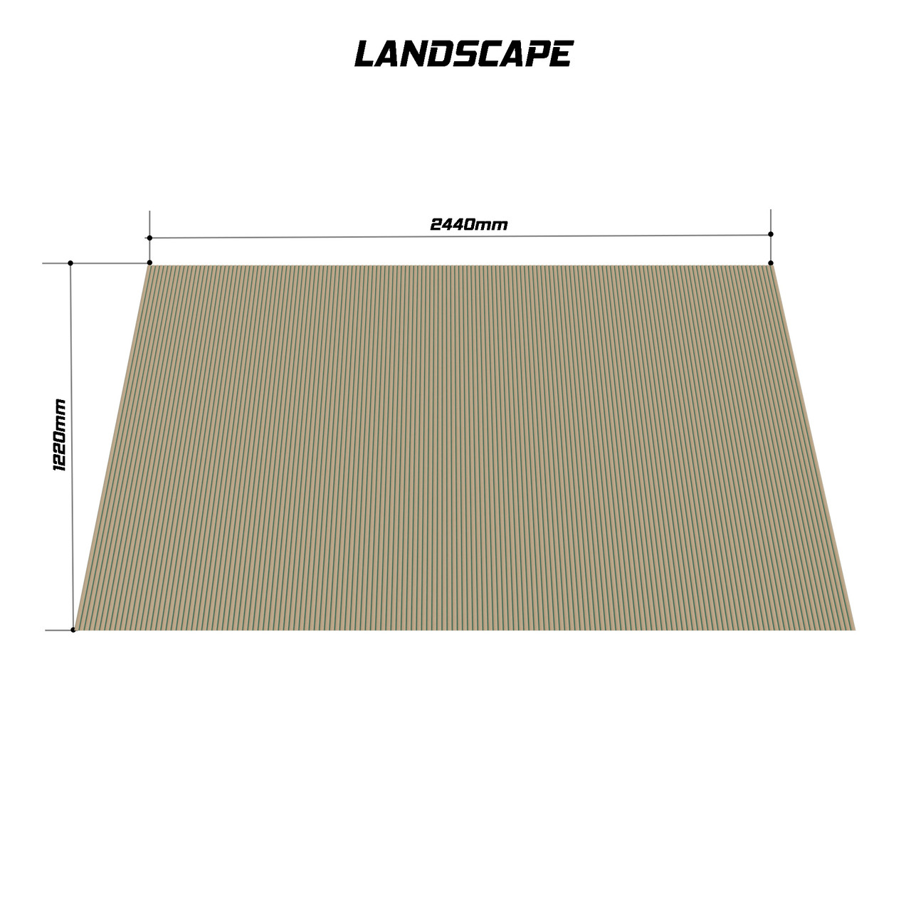 Ribbed MDF Wall Panels – 15.8mm Rib Decorative Panels RMWP-15.8/5.5