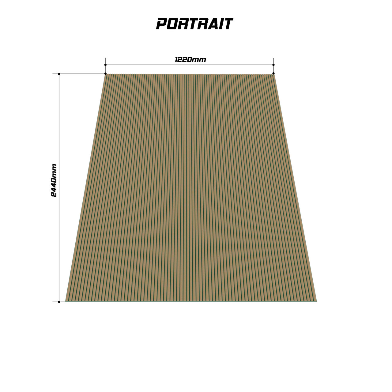 Ribbed MDF Wall Panels – 15.8mm Rib Decorative Panels RMWP-15.8/5.5