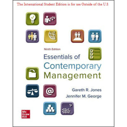 Contemporary Management (12th Edition) Gareth Jones and Jennifer George ...