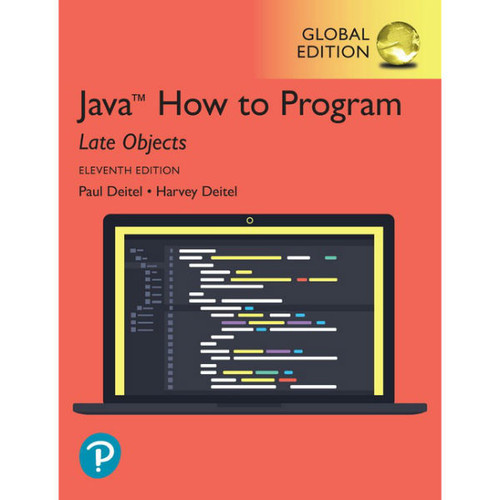 Java How To Program Late Objects 11th Edition Paul J Deitel Harvey