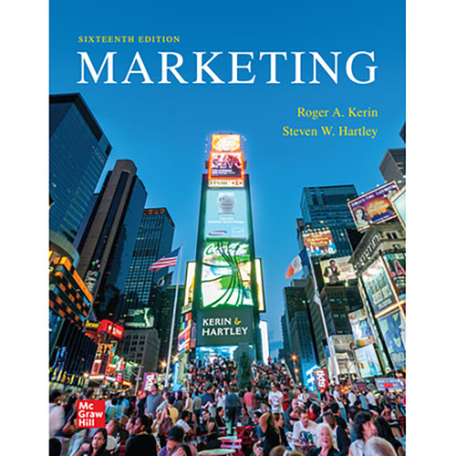 Marketing (16th Edition) Roger Kerin, Steven Hartley and William ...