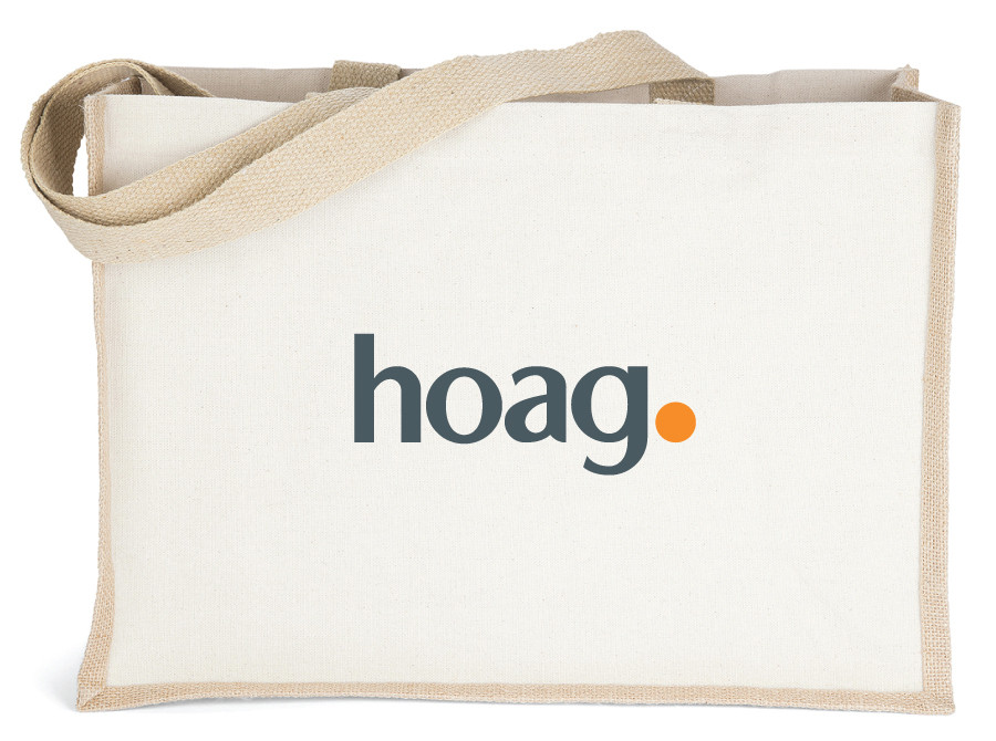 Jute & Cotton Canvas Tote - HOAG STORE