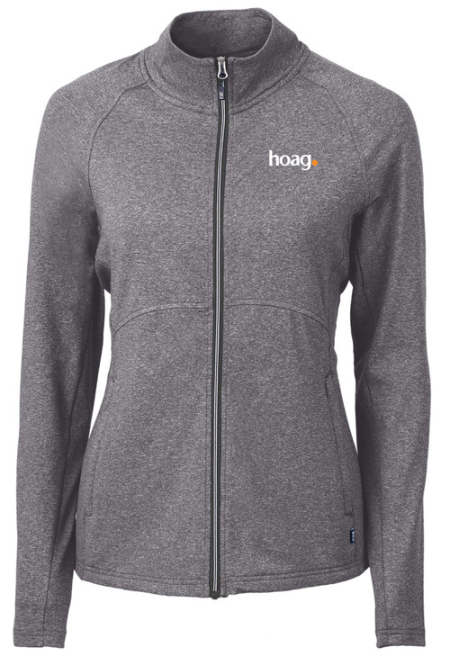 Ladies' Adapt Eco Knit Heather Recycled Full Zip - HOAG STORE