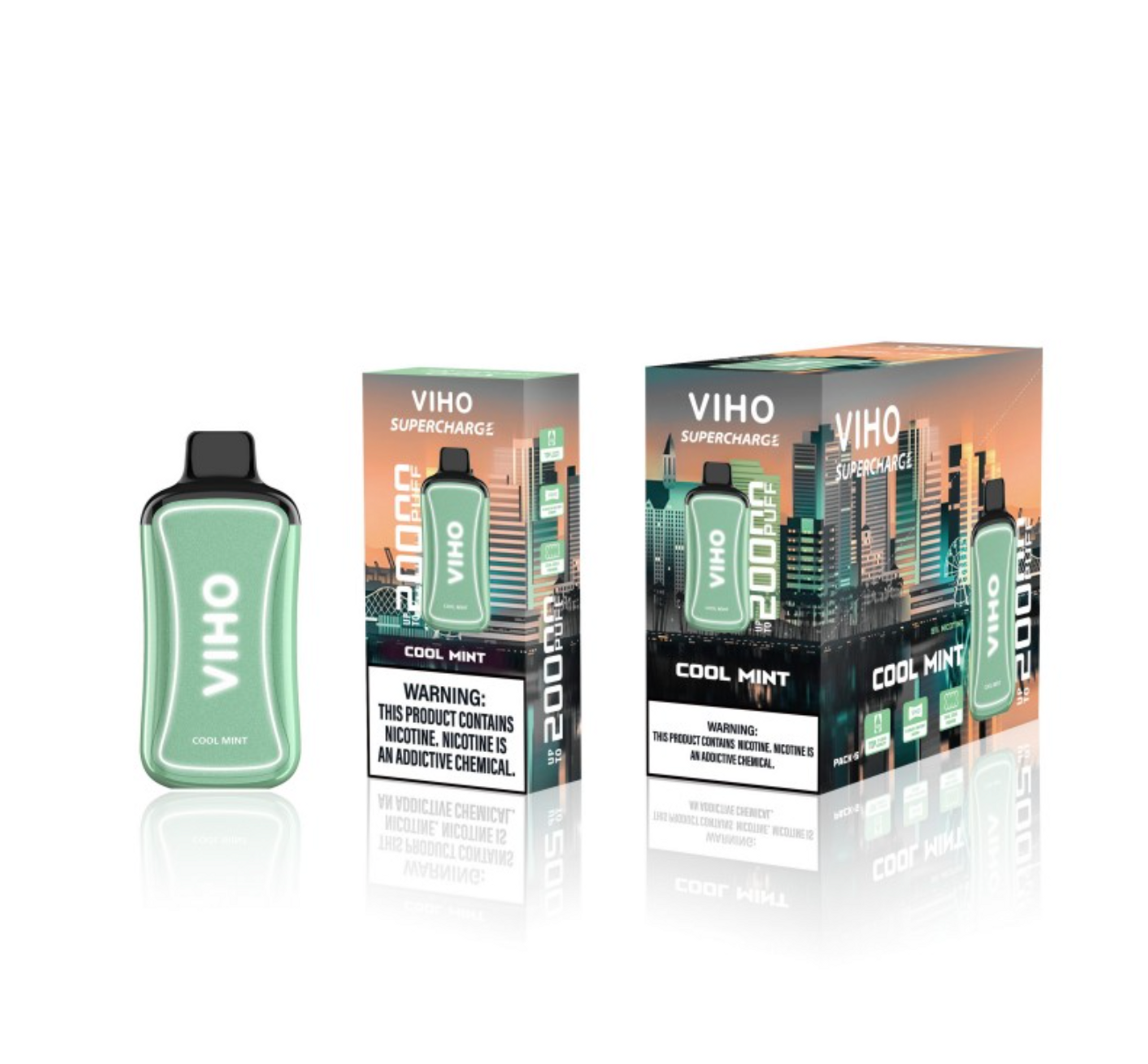 Viho Turbo Cool Mint Viho Turbo 10000 Puffs Vape Online