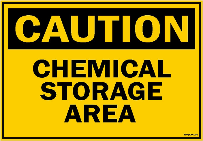 Chemical Storage Area Sign