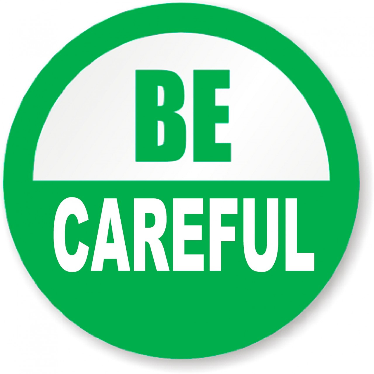 Be Careful Sticker SafetyKore be-careful-sticker-safetykore