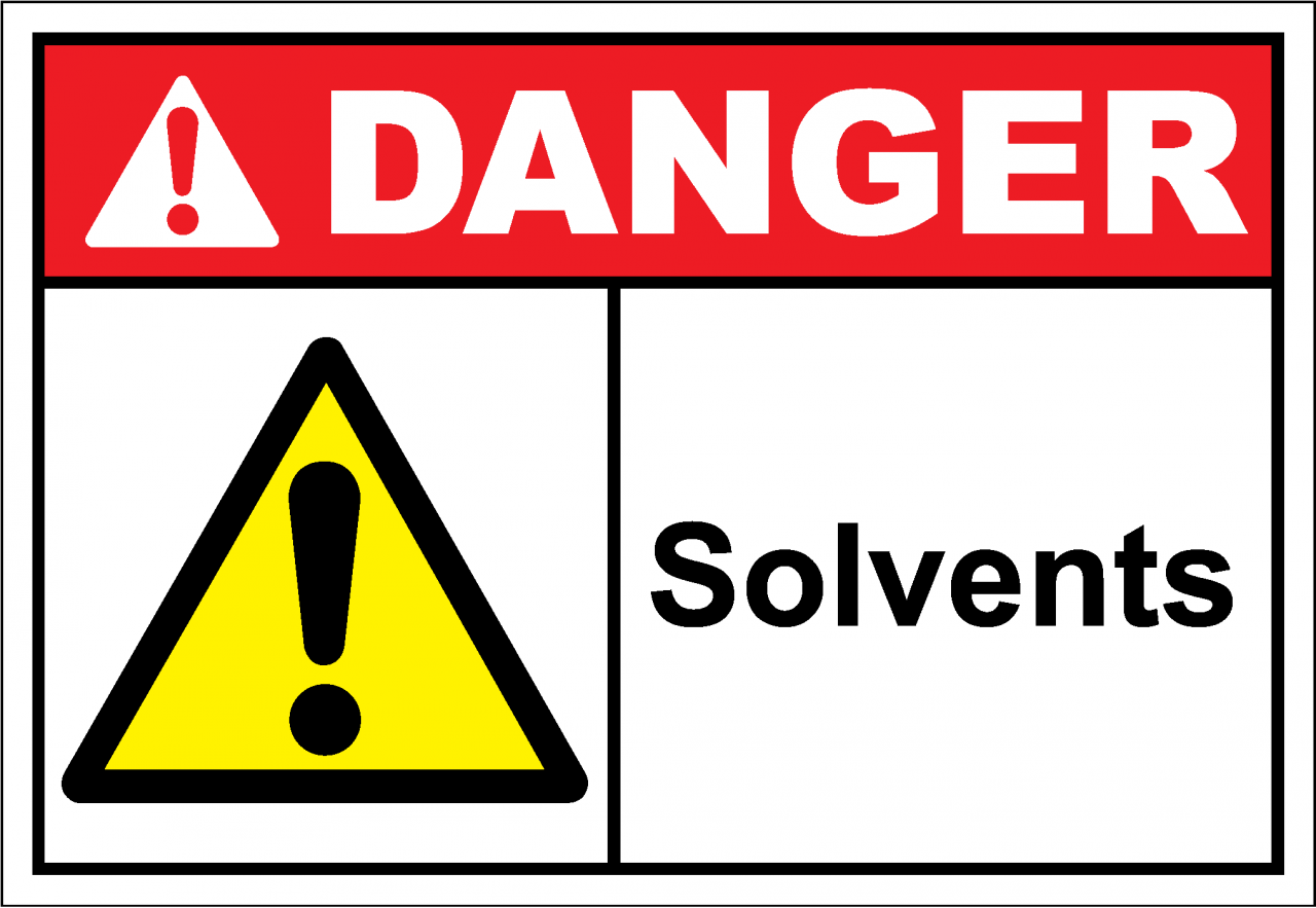 Danger Sign solvents