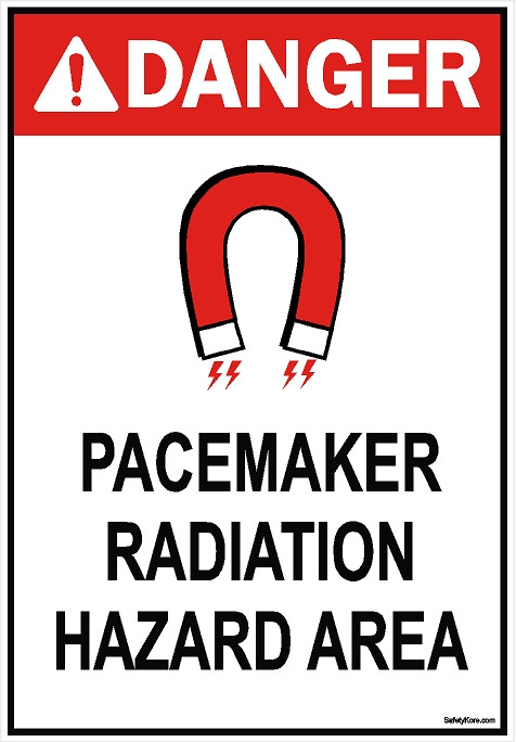 Pacemaker Radiation Area Sign