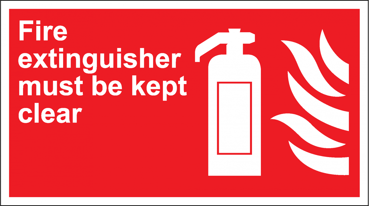 fire024 - fire extinguisher must be kept clear