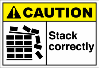 Caution Sign stack correctly