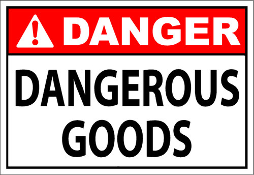 Dangerous Goods Sign - SafetyKore.com