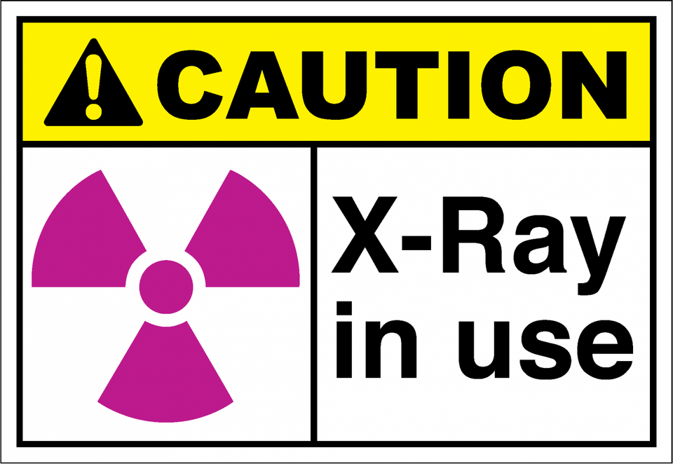 Caution Sign x-ray in use