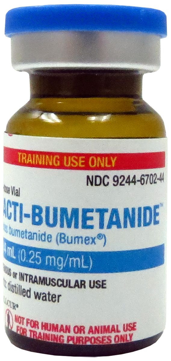 Anatomy Lab - Practi-Bumetanide (1 mg/4 mL) 5 mL Tint Vial, Simulated ...