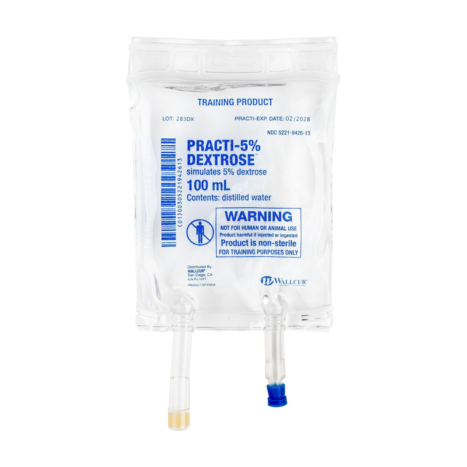 Anatomy Lab Practi-5% Dextrose, Simulated Medication | Anatomy Warehouse