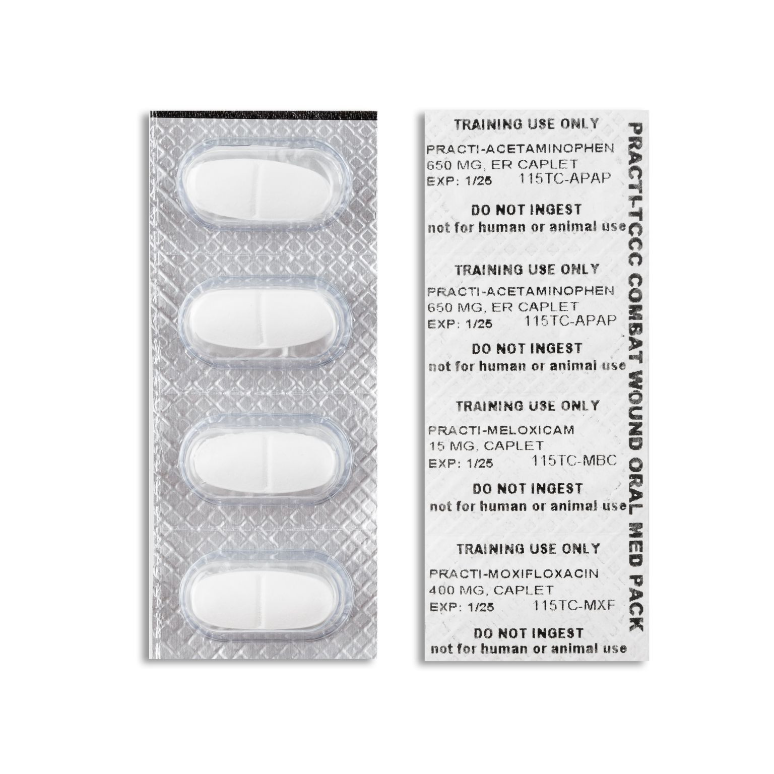 Practi-TCCC Oral Meds, Simulated Medication - 10 Count - Anatomy Warehouse