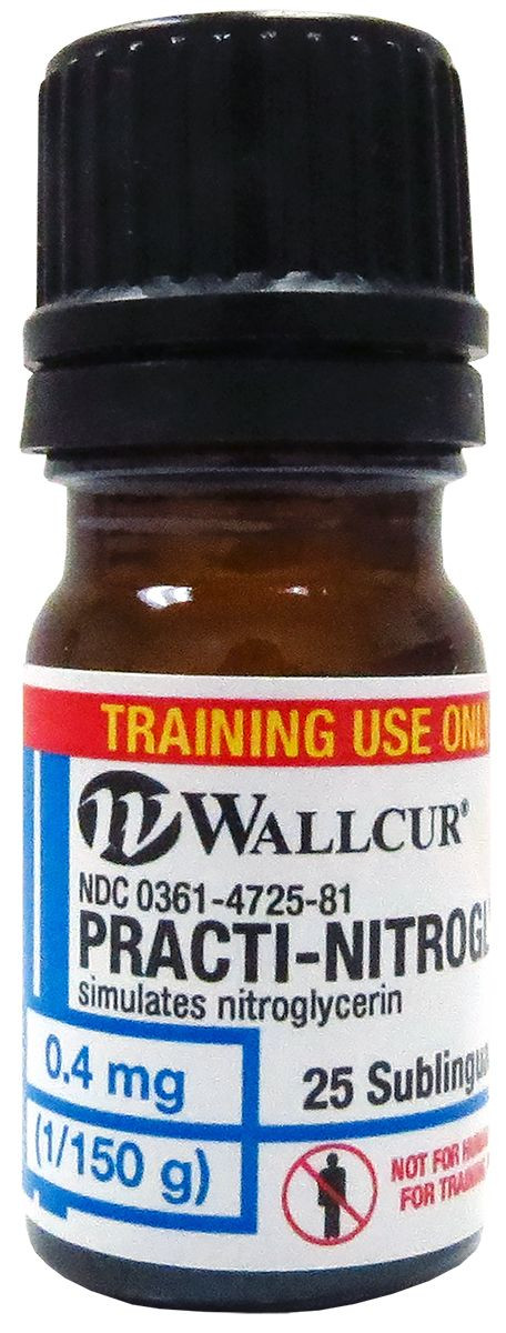 Practi-Nitroglycerin Sublingual Meds (0.4 mg) - 5 Count