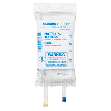 Anatomy Lab Practi-Dextrose 10% 250 mL I.V. Bag, Simulated Medication ...