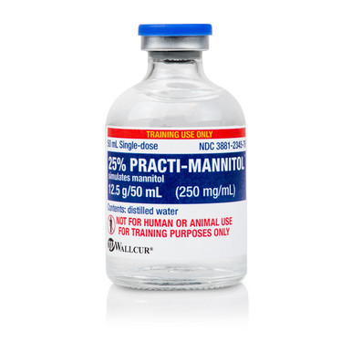 Anatomy Lab Practi-Mannitol 25% (250 mg/mL) 50 mL Vial, Simulated ...